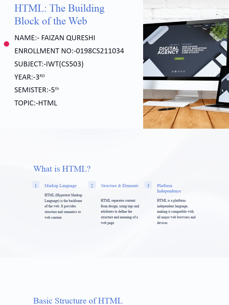 HTML The Building Block of The Web | PDF | Html | Html Element HTML The Building Block of The Web | PDF | Html | Html Element
