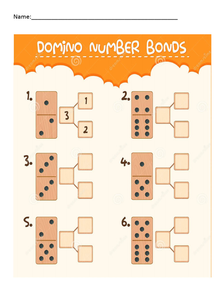 Domino Number Bonds | PDF