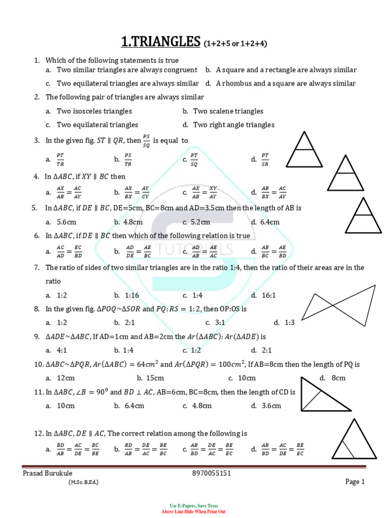 Triangles | PDF | Triangle | Euclidean Plane Geometry