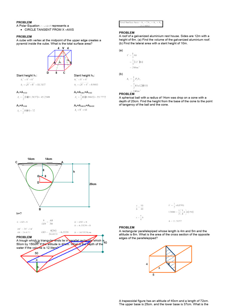 Math Coaching1 - 2ndbooklet (FINAL) | PDF | Sphere | Mathematical Concepts