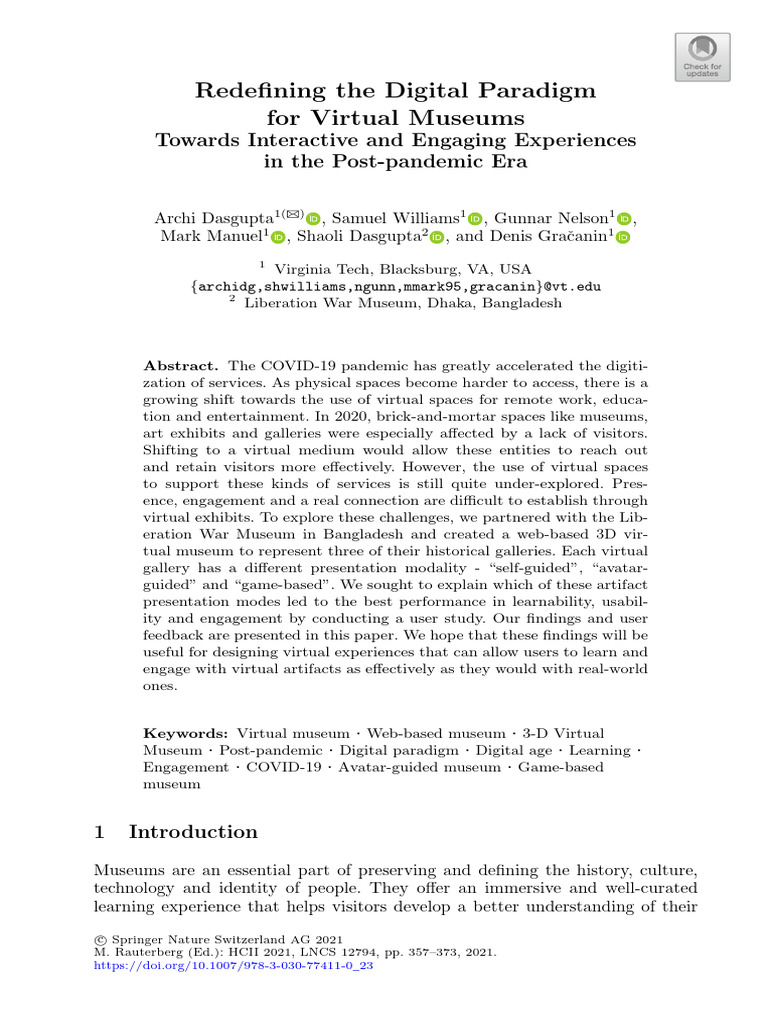 Reading 1 | PDF | Usability | Museum