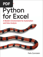 Python For Excel Free Book | PDF | Microsoft Excel | Python (Programming Language)