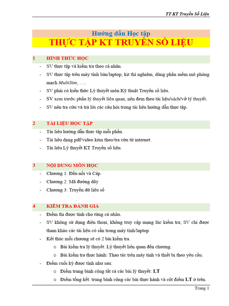 Huong Dan Hoc Tap TT KT TSL | PDF