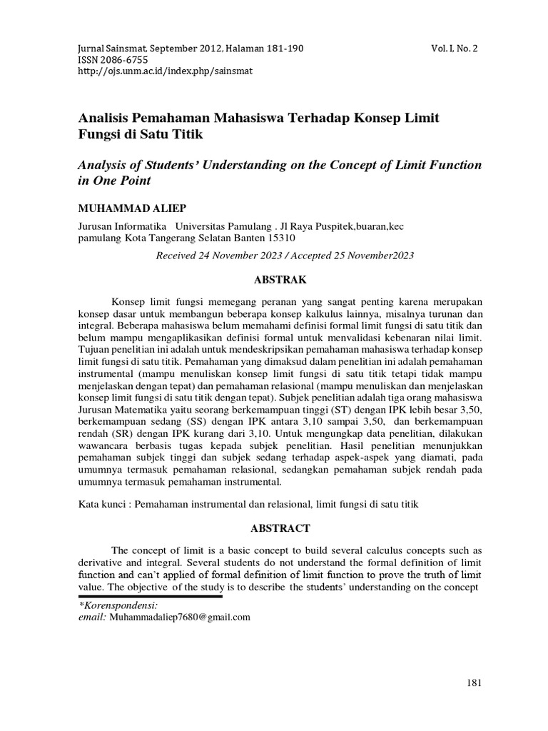 Jurnal Muhammad Aliep | PDF