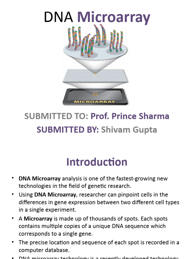 DNA Microarray | PDF | Dna Microarray | Complementary Dna