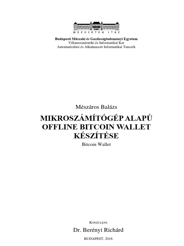 Wallet - 2016 - OFFLINE BITCOIN WALLET | PDF