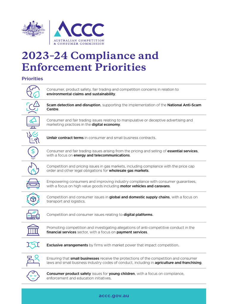 2023-24 Compliance and Enforcement Priorities - 0 | PDF | Economies ...