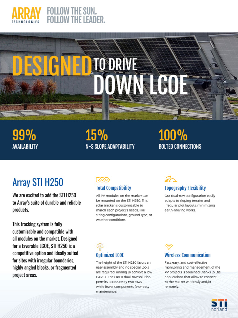 Array Datasheet - Array STI H250 | PDF | Electric Motor | Electrical Engineering