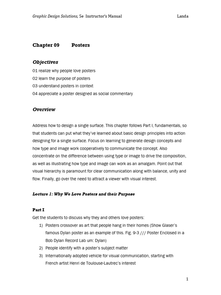 Graphic Design Solutions 5th Edition Robin Landa Solutions Manual | PDF ...