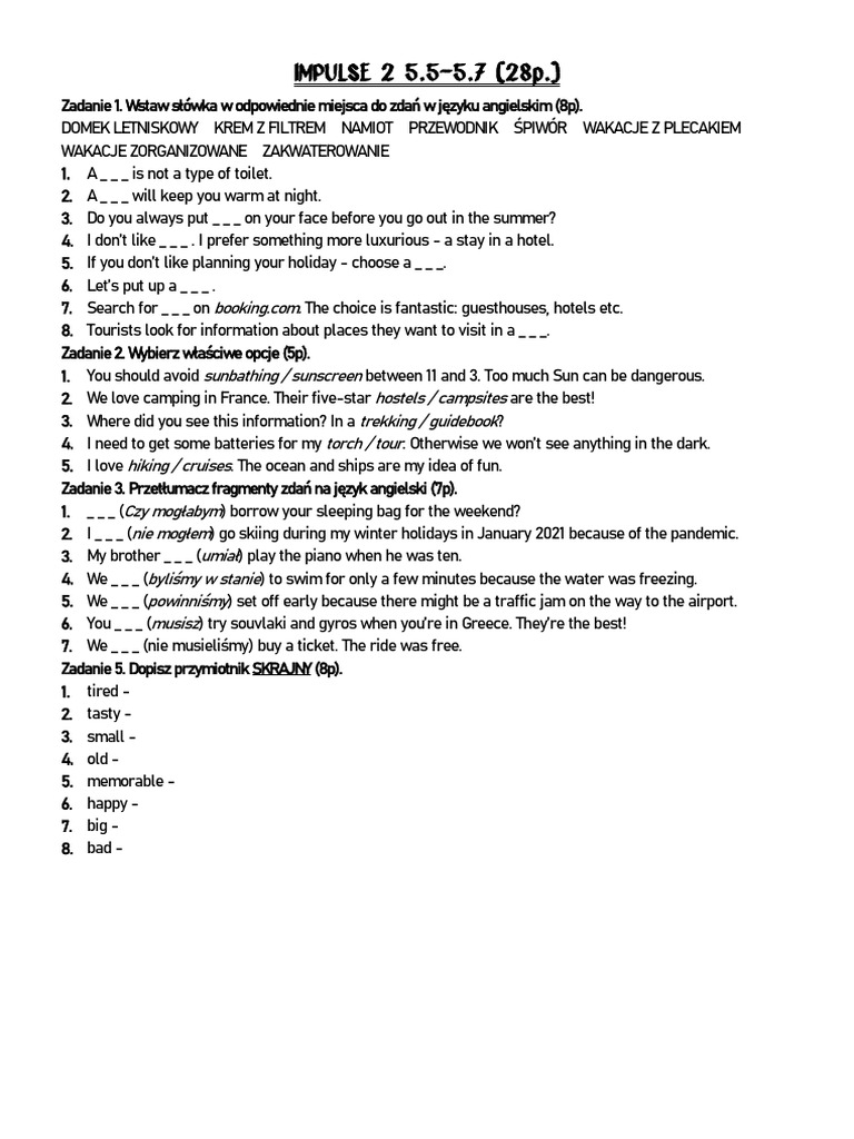 Impulse 2 - 05 - 2 | PDF | Foreign Language Studies