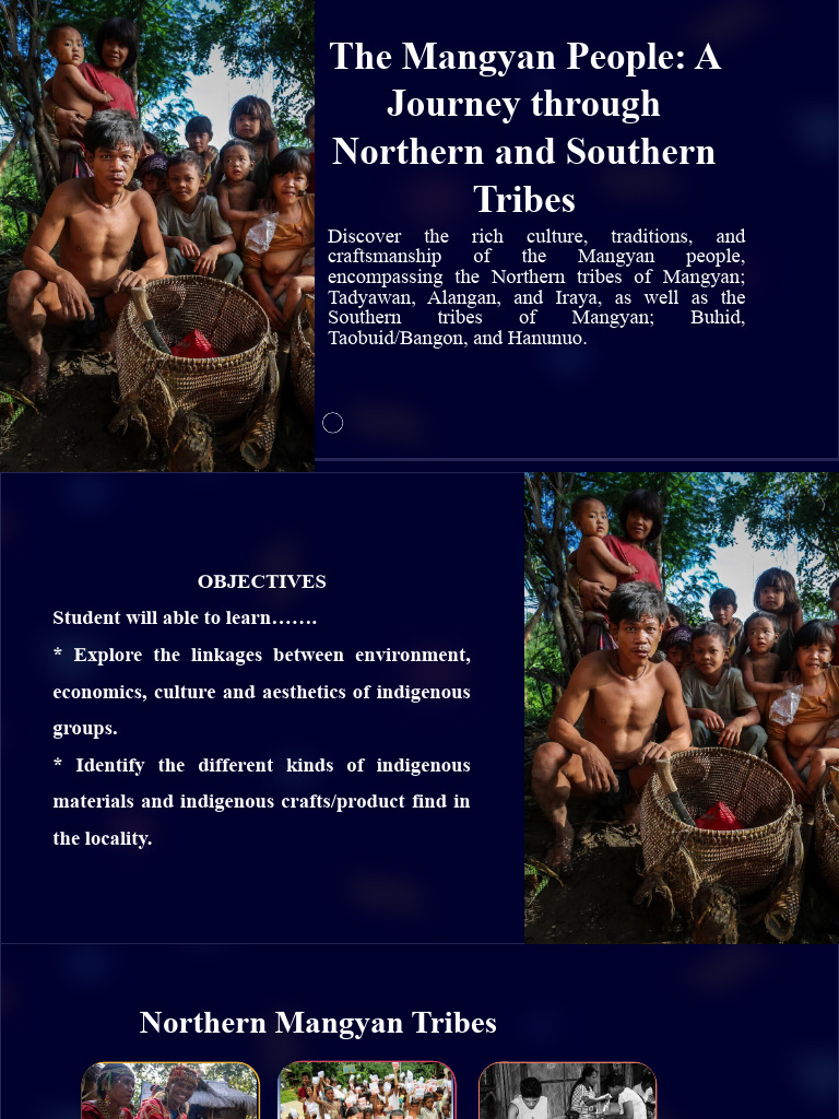 The Mangyan People A Journey Through Northern and Southern Tribes | PDF ...