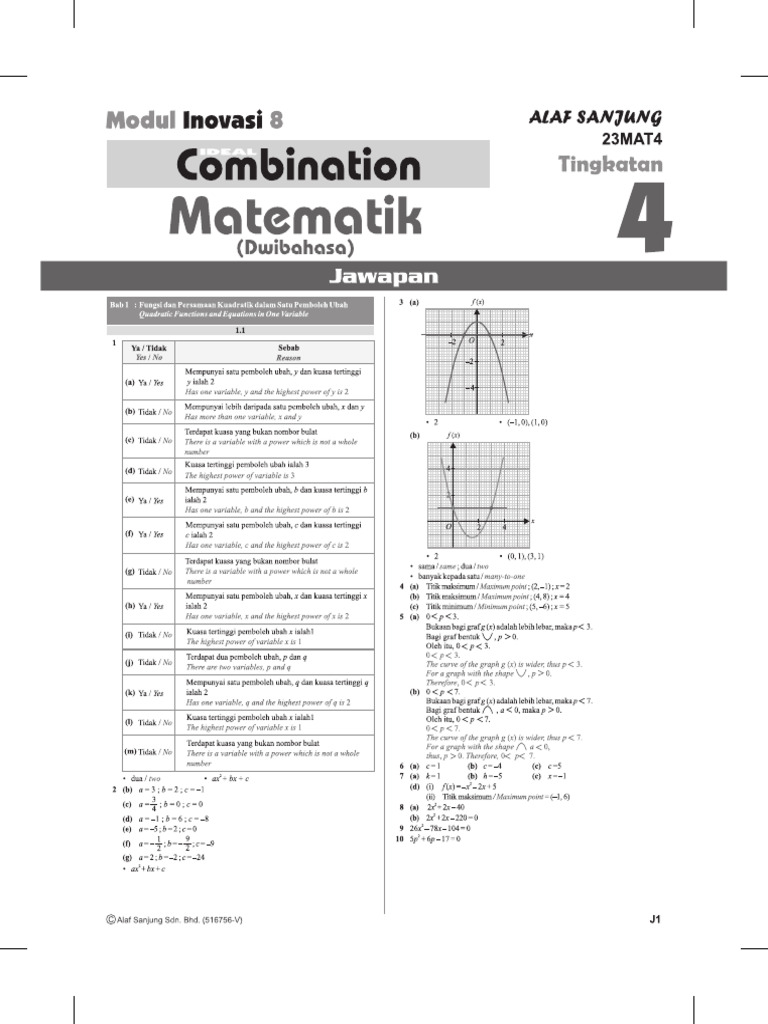 Jawapan Math T4 | PDF