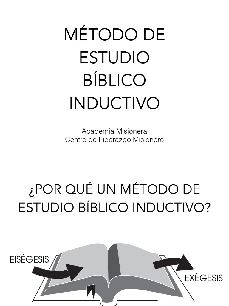 Metodo de Estudio Biblico 2020 | PDF | Biblia | Razonamiento inductivo