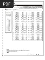 Answer Sheet Sample For Shading | PDF | Tests | Student Assessment And ...