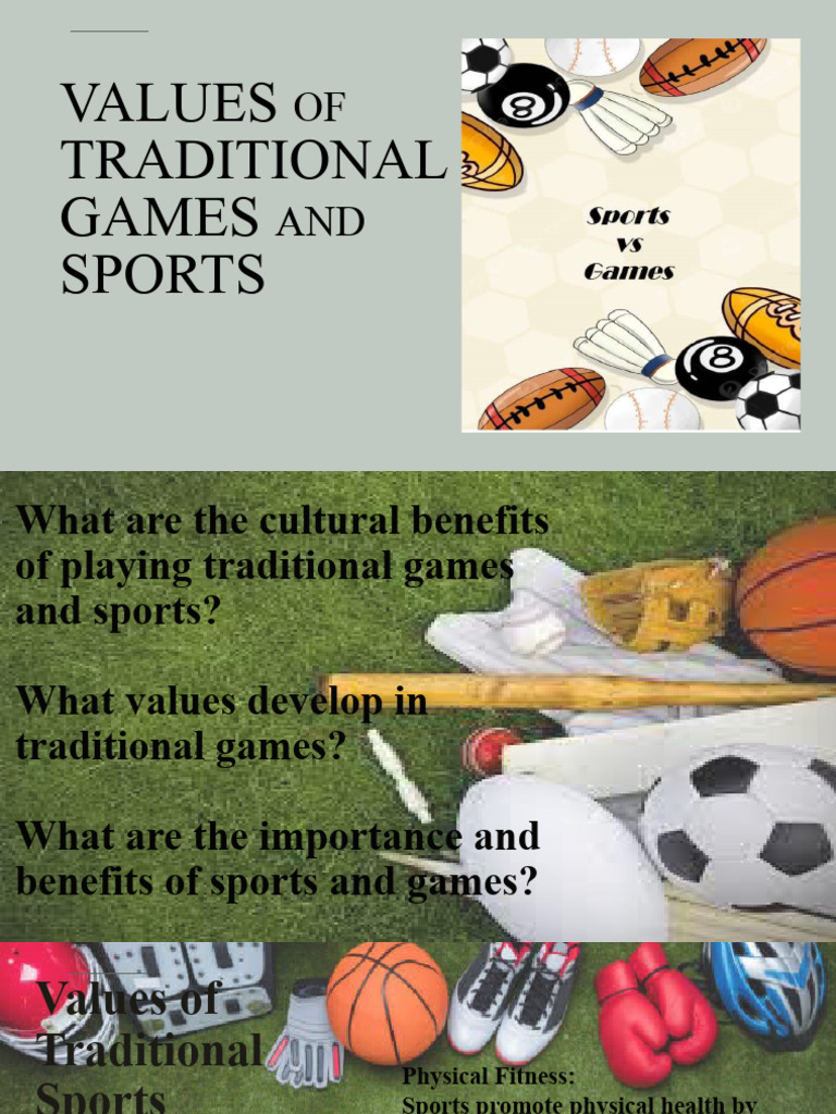 Values Traditional Games Sports: OF AND | PDF | Sports | Psychological ...