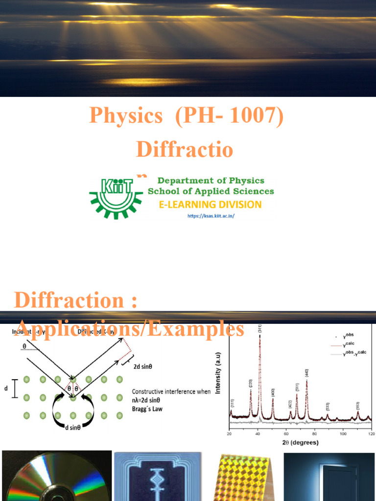 Lecture 11 Diffraction - MD-DR | PDF