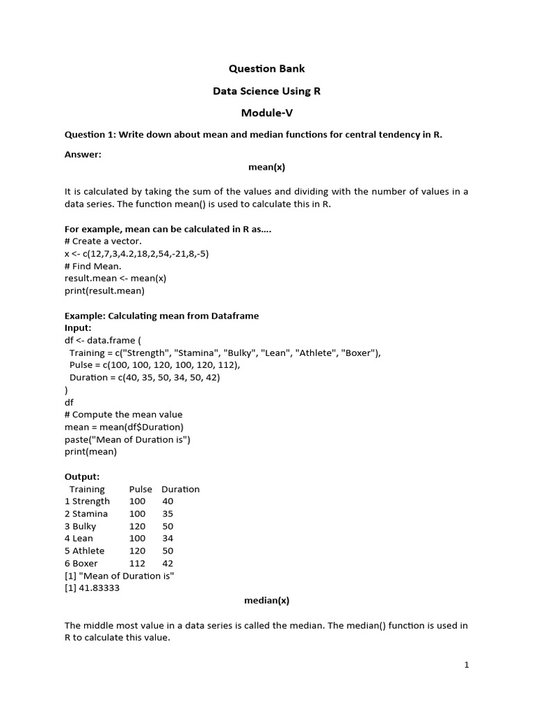Module V 1 | PDF | Skewness | Mean Module V 1 | PDF | Skewness | Mean