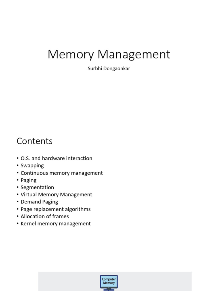 Unit 5 | PDF | Computer Data Storage | Process (Computing)