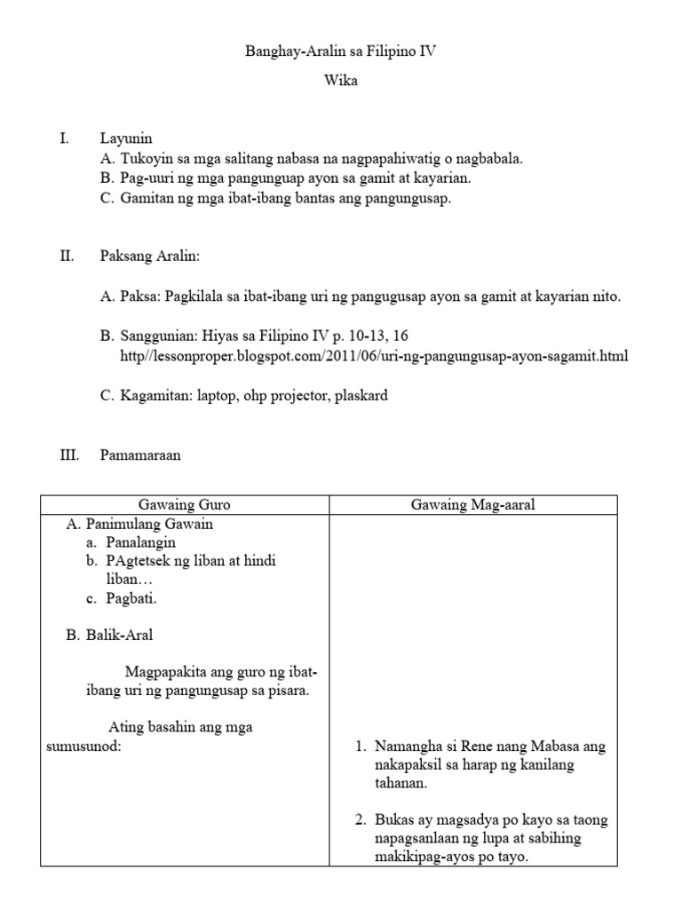 Banghay 094926 | PDF