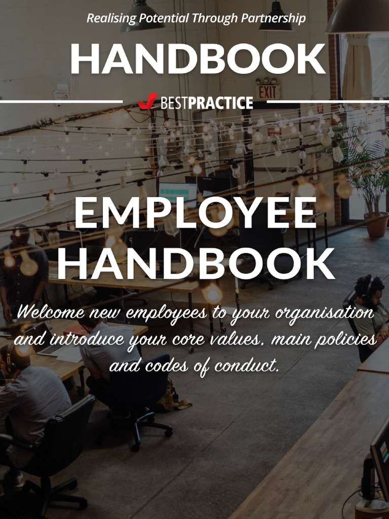 Employee Handbook Template Guide | PDF | Time Management | Professional ...