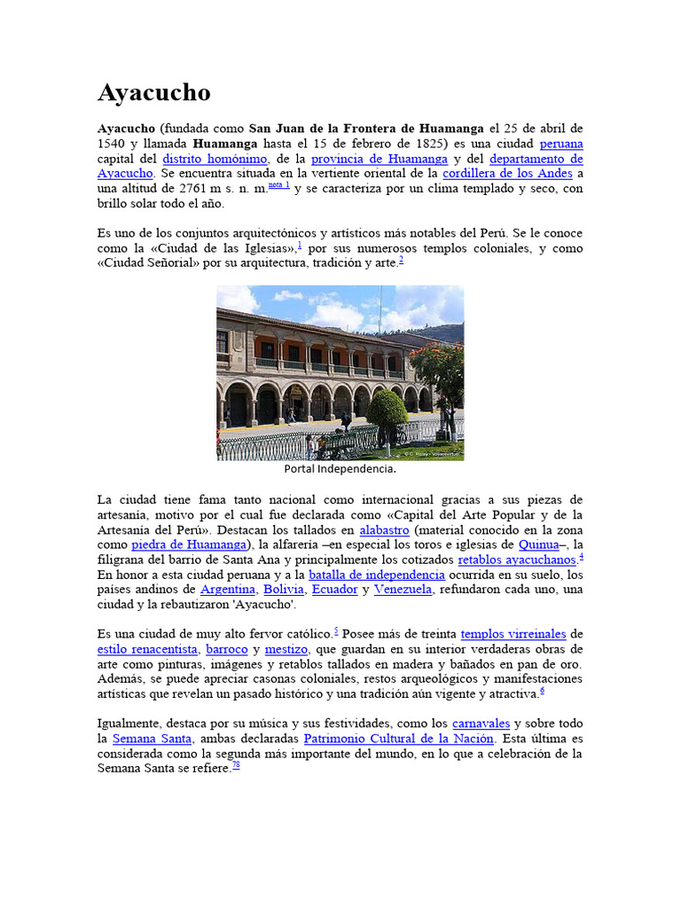 Ayacucho | PDF