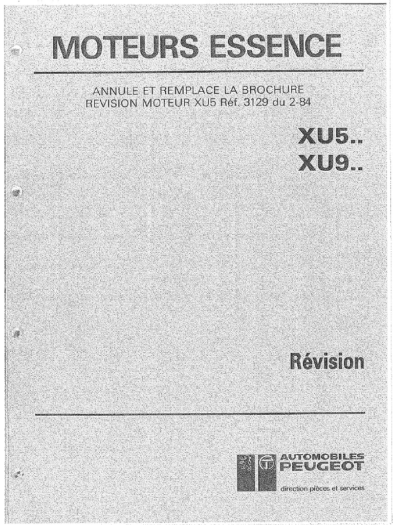 XU5 XU9 Revision Moteur | PDF