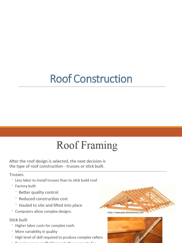 Roof Framing | PDF | Truss