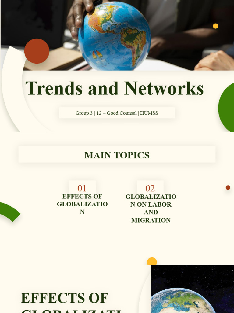 Trends & Net - Effects of Globalization & Globalization On Labor and ...