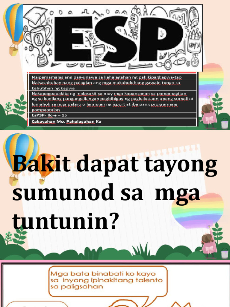 Esp Q2 W3 Day 1 | PDF