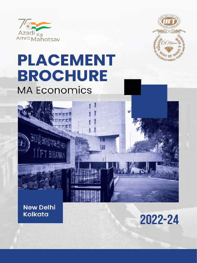 Placement - Brochure MA Economics | PDF | Economics | Theory