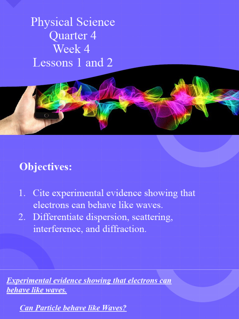 Wave-Particle Duality of Electrons | PDF | Light | Electron