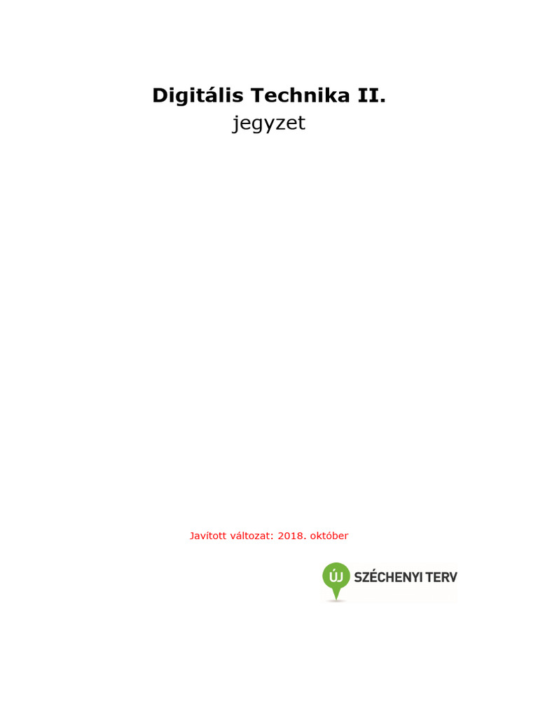 Digitalis Technika II TAMOP v1.3 | PDF