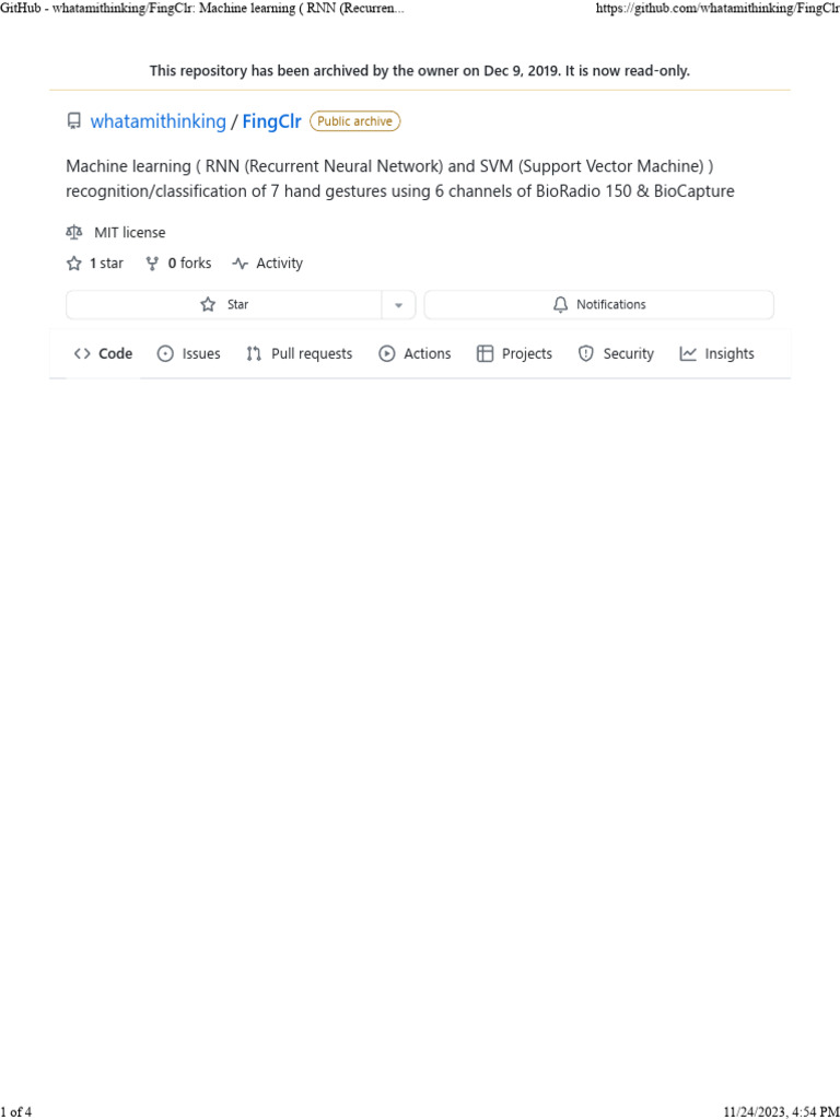 Whatamithinking: Fingclr | PDF | Support Vector Machine | Machine Learning