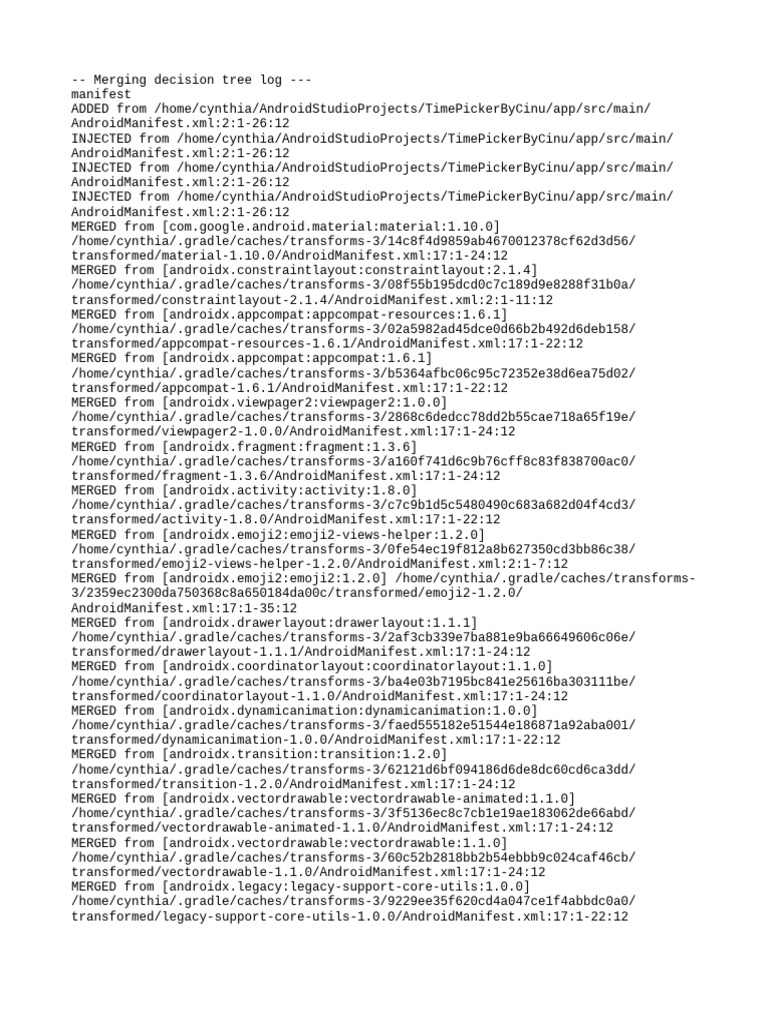 Manifest Merger Debug Report | PDF | Android (Robot) | Computing