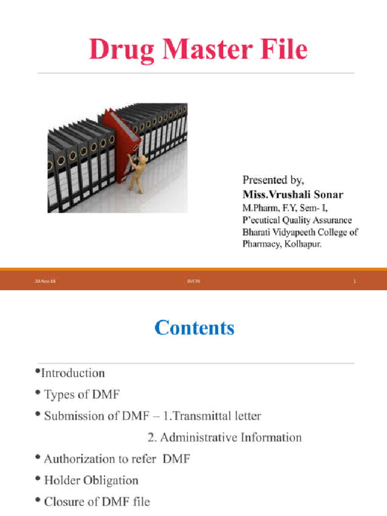 Drug Master File 123491027 | PDF