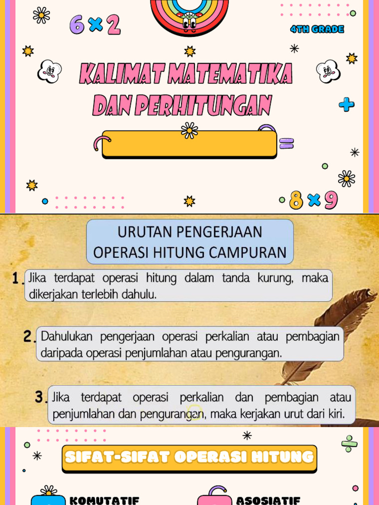 MTK - BAB 11 Kalimat Matematika Dan Perhitungan | PDF | Teaching Methods & Materials