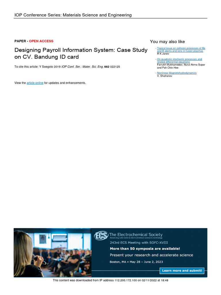 Designing Payroll Information System - Case Study On CV. Bandung ID Card | PDF | Use Case ...