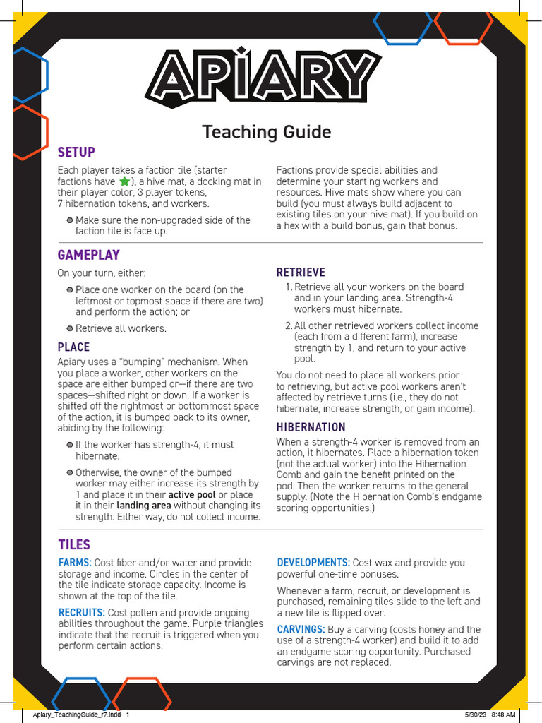 Apiary TeachingGuide r7 | PDF | Gaming | Hobbies