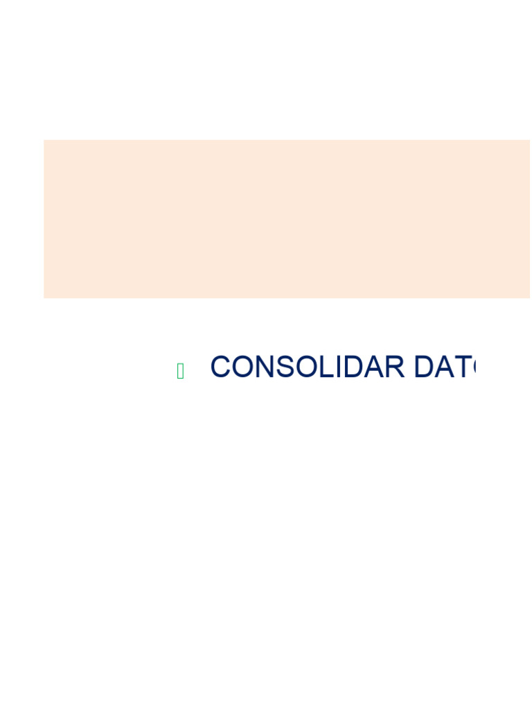 08 Consolidar Datos | PDF