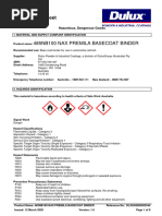 MSDS Dettol Glen 20 | PDF | Dangerous Goods | Personal Protective Equipment