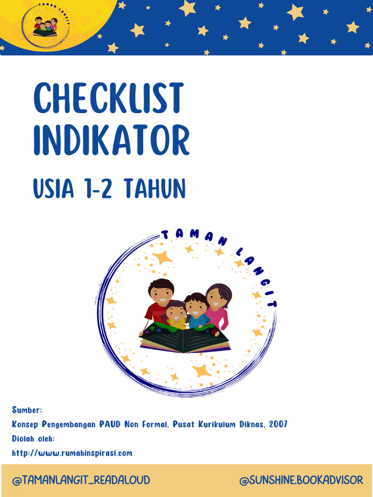 Checklist TL 1-2 Tahun | PDF | Kesehatan Holistik