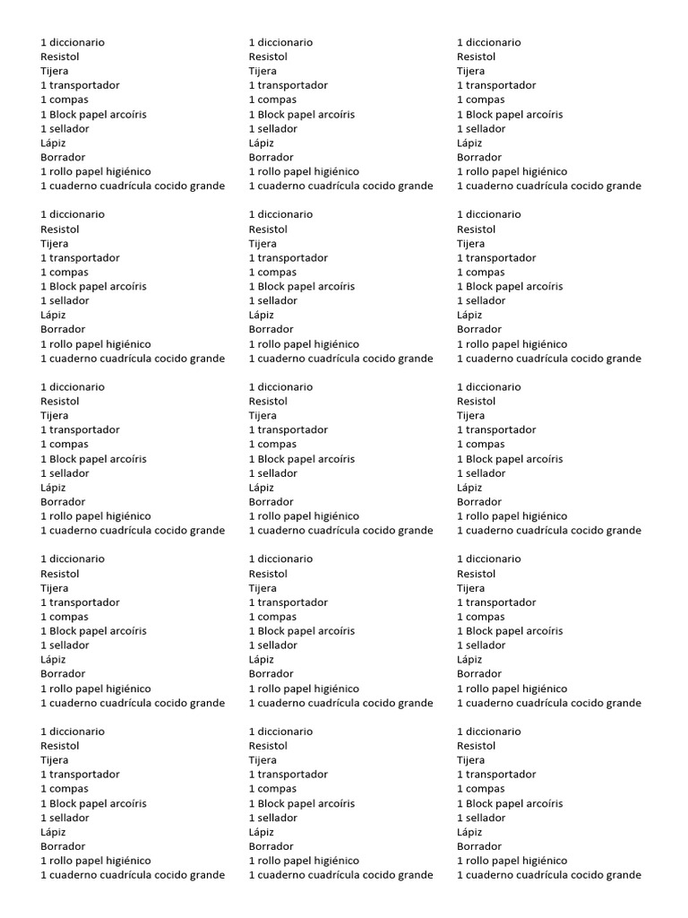 Lista | PDF