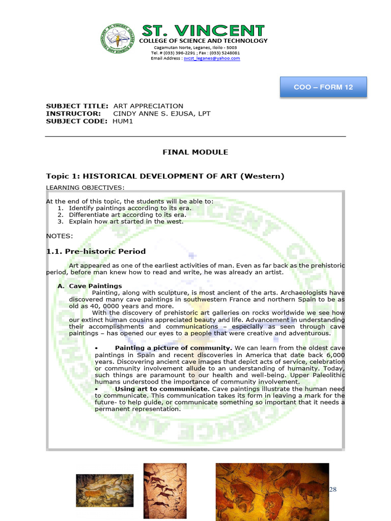 Ejusa Hum1 Final Module Bsa1bcbsba1abc | PDF | Ancient Egypt | Sculpture