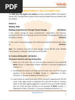 Class 12 English Core Exam Ideas 2025 26 CBSE | PDF