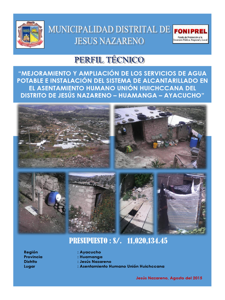 PERFIL | PDF | Saneamiento | Agua