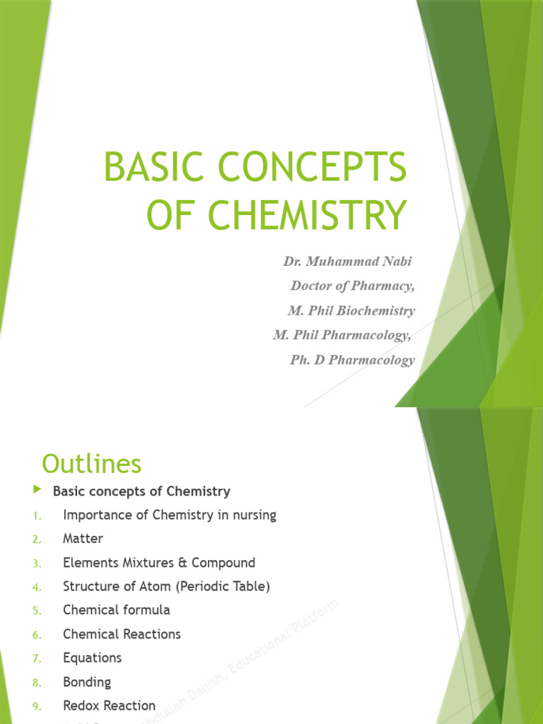 Basic Concept of Chemistry, Educational Platform | PDF | Atoms ...