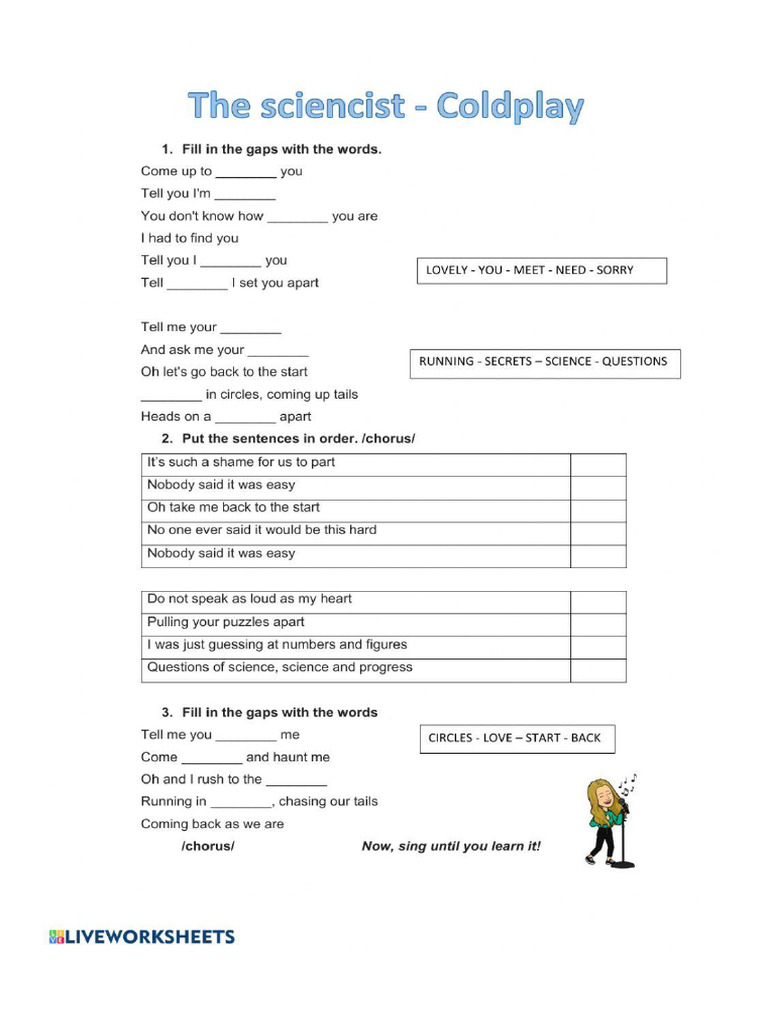The Scientist Worksheet | PDF