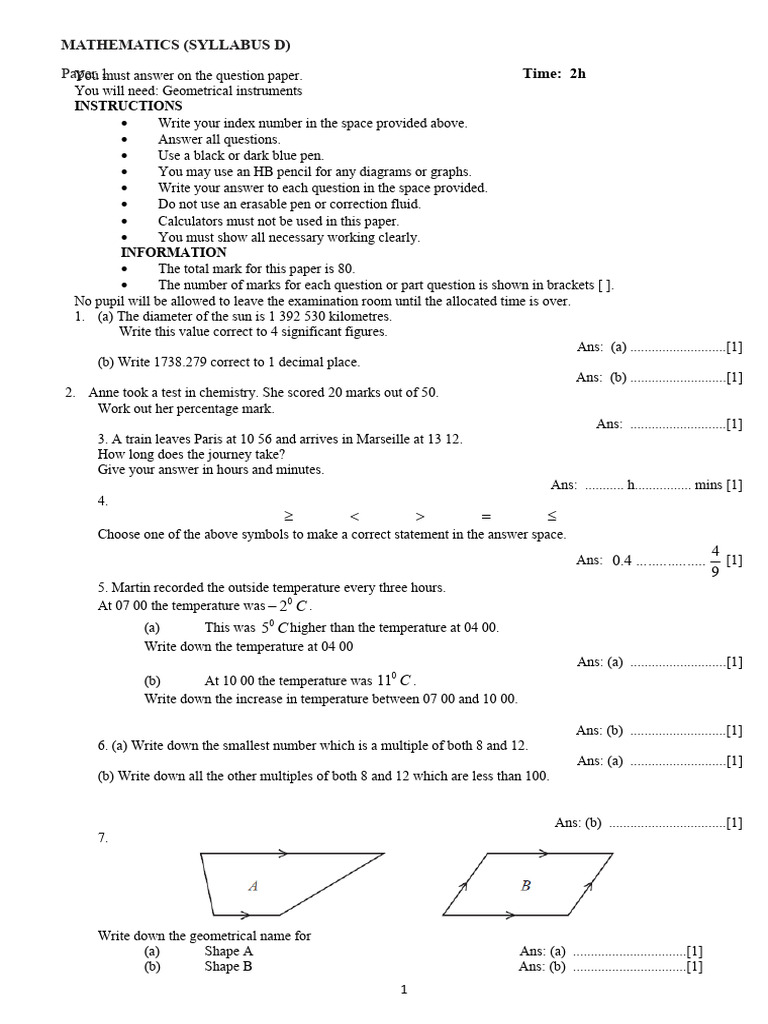 Grade 10 P1 Revision | PDF | Interest | Mathematics