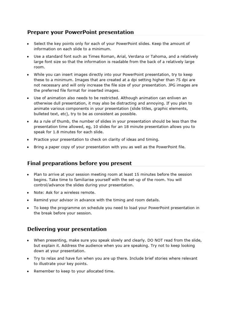 Prepare Your PowerPoint Presentation | PDF | Career & Growth