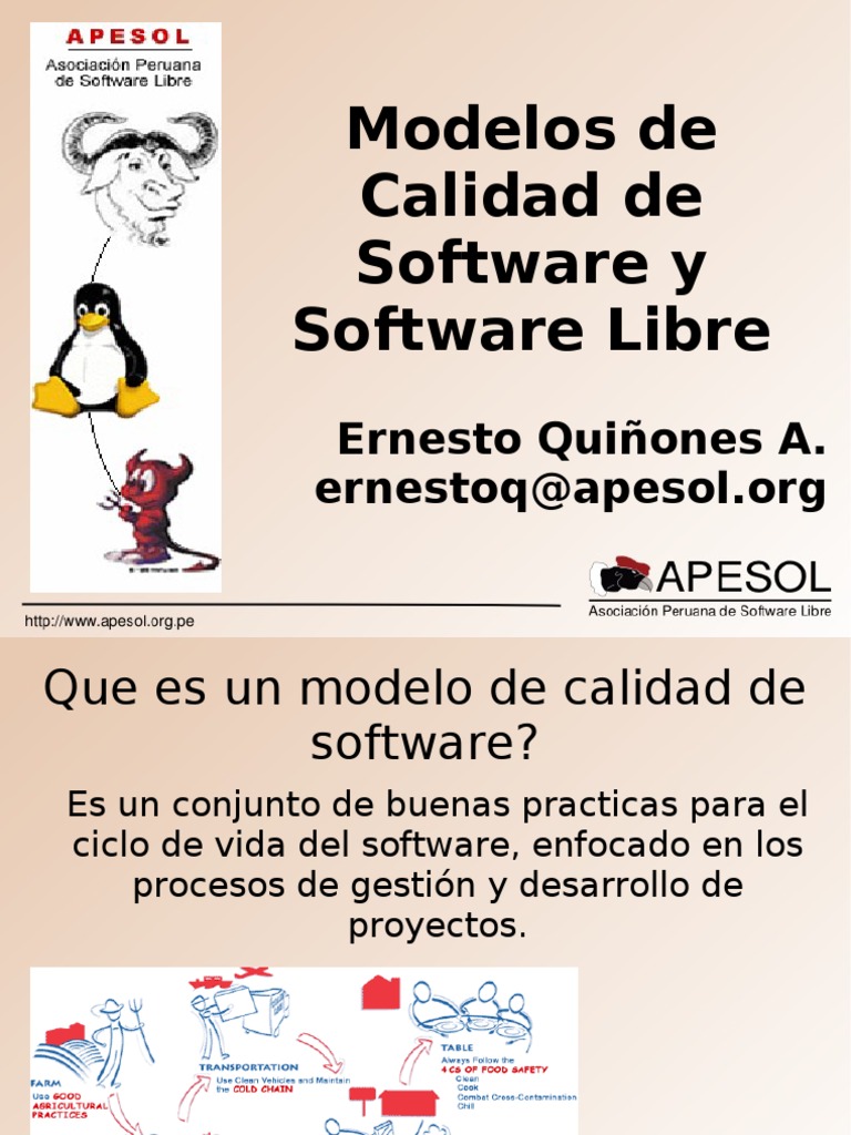 Modelos de Calidad y Software Libre | PDF